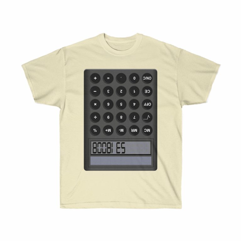 Calculator BOOBIES 5318008 Ultra Cotton Tee T-Shirt Highschool Words ...