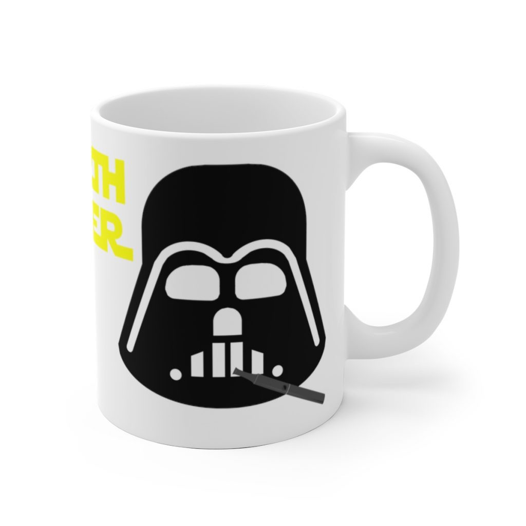 Darth Vaper Quote For Vaping Loving StarWars Fan White Ceramic Mug ...